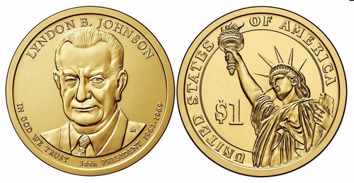 2015-P President LYNDON B. JOHNSON Presidential Golden Dollar 1-Coin | eBay