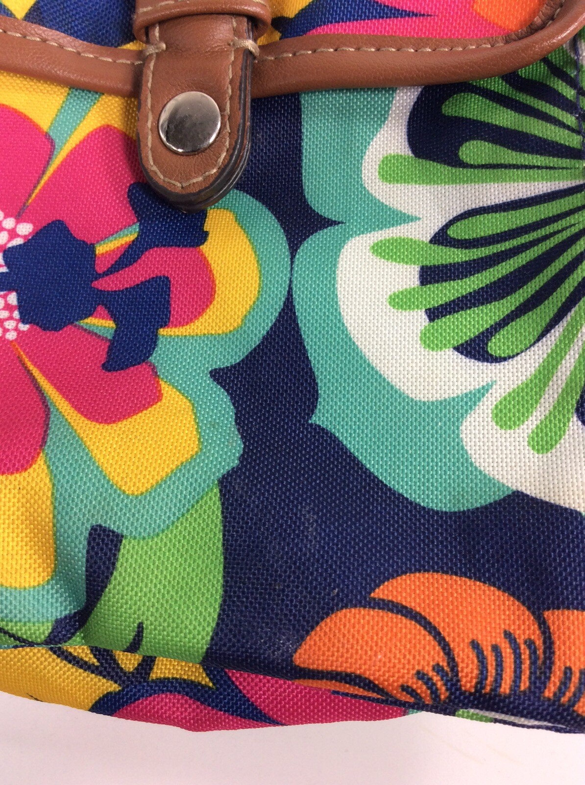Lily Bloom Mini Crossbody Purse Bag Blue Floral Tropical | eBay