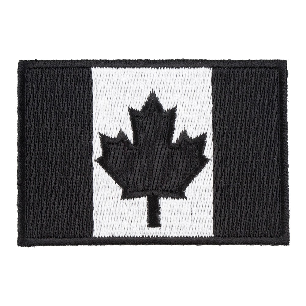 Canada Flag Black & White Patch, Canadian Patches | eBay