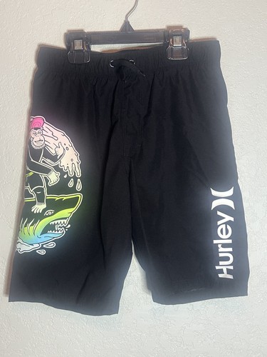 Hurley Youth Swim Shorts, Pull In Drawstring. Liner Cut Out Boys Size ...