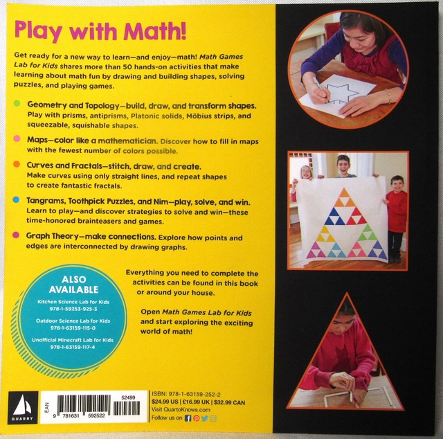 Lab for Kids Ser.: Math Games Lab for Kids : 24 Fun, Hands-On ...