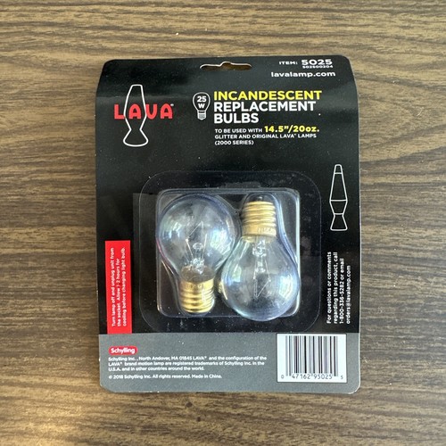 Lava 5025 Incandescent 25-Watt Replacement Bulb White Pack of 2 | eBay