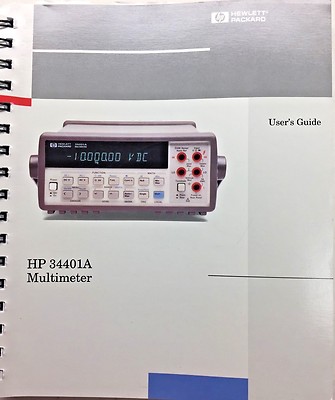 Agilent HP 34401A Multimeter User's Guide P/N 34401-90004 | eBay