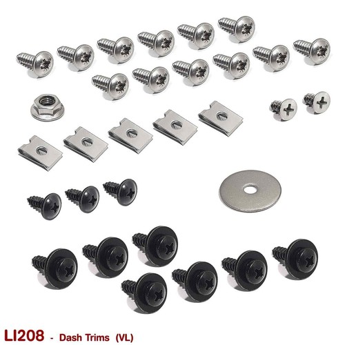 DASH PLASTIC TRIM FASTENERS for VL (SCREWS, CLIPS, WASHERS and NUT) | eBay