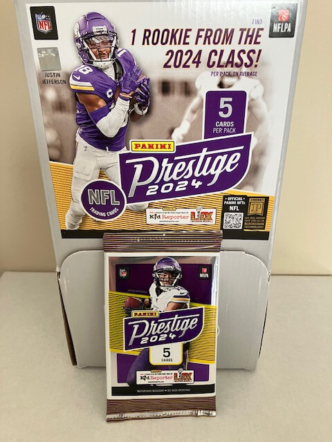 2024 PRESTIGE FOOTBALL GRAVITY BOX - 30 Sealed PACKS (30/48) - 30 Packs ...
