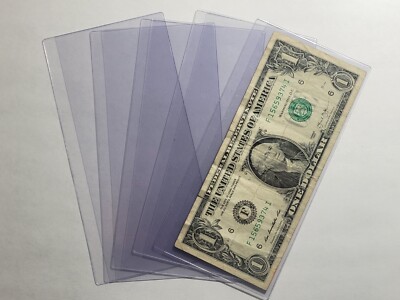 Qty of(5) Semi-Rigid Vinyl Bill Sleeves | eBay