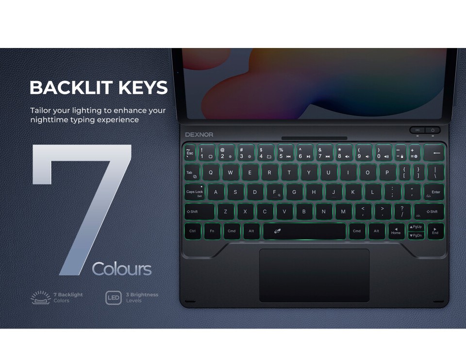 Dexnor Keyboard Case for Samsung Galaxy Tab S6 Lite 10.4 Inch with S ...