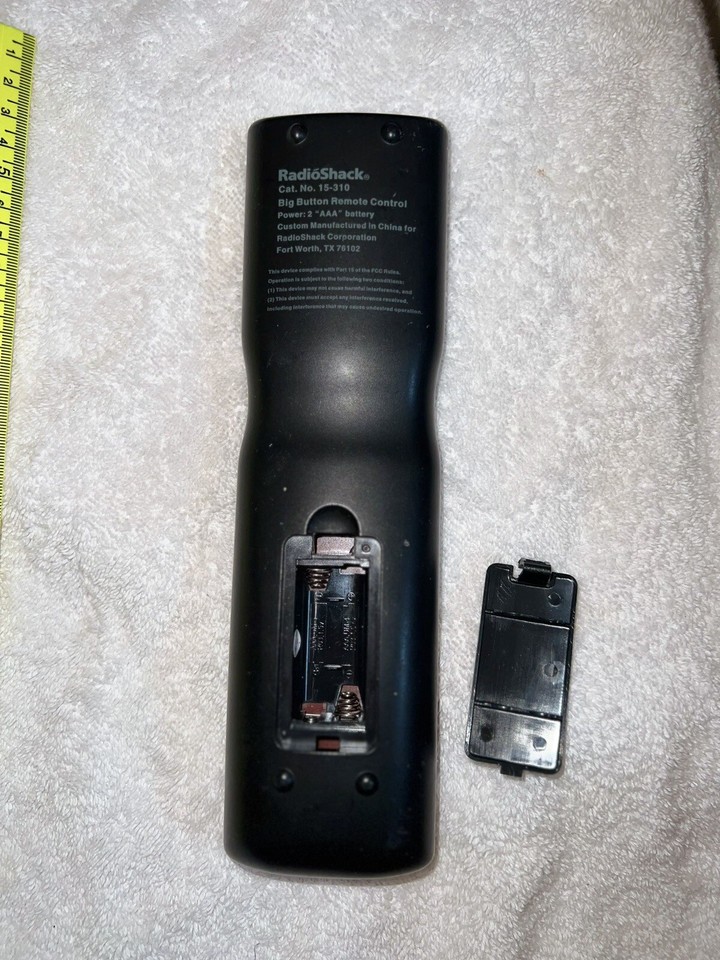 Remote Control Radio Shack 15-310 Big Large Button Universal Lighted ...