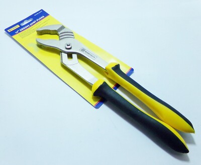 Pipe Grips Large 12" Water Pump Pliers Grips Wrench Plumbers Mechanics ...