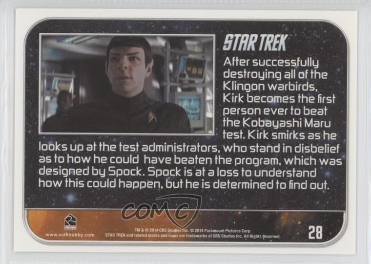 2014 Star Trek Movies (Reboots) Spock After sucessfully destroying #28 ...