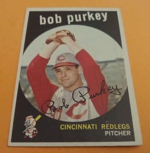 1959 Bob Purkey Topps MLB Baseball Card #506 EX-MINT Cincinnati Redlegs ...