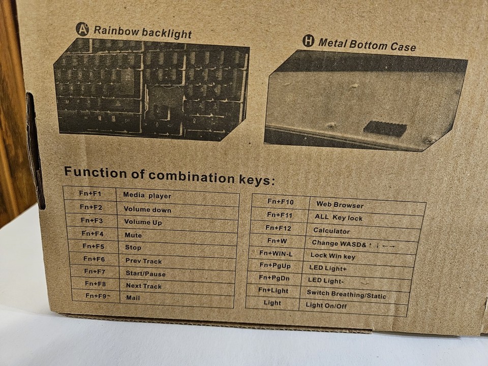 SkyTech K-1000 RGB Gaming USB Wired Keyboard NEW IN BOX | eBay