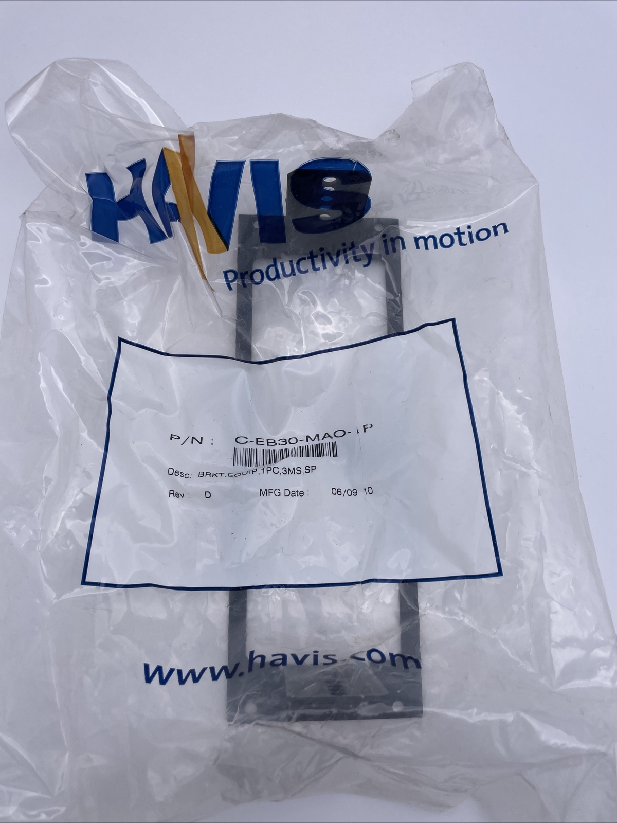 Havis 1-Piece Equipment Mounting Bracket 3 In C-EB30-MAO-1P Version B ...