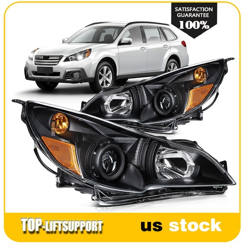 Headlight Assembly Fits 2010-2014 Subaru Legacy/Outback Black Housing ...