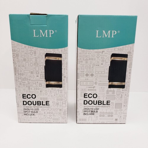 LMP 2 Pack LED Square Up and Down Lights Outdoor Wall Light Waterproof ...