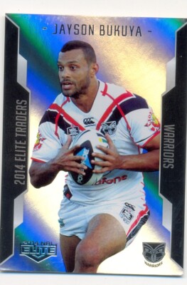 2014 NRL Elite Silver Parallel card P128 Jayson Bukuya - New Zealand ...