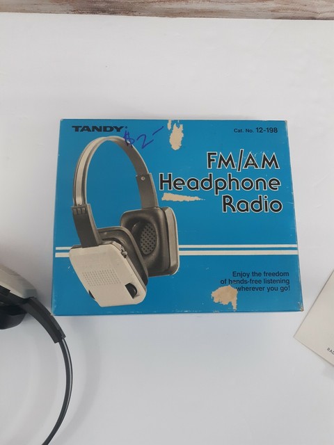 Vintage Tandy 12-198 Headphones Radio Fm/am Player NOS for sale online ...