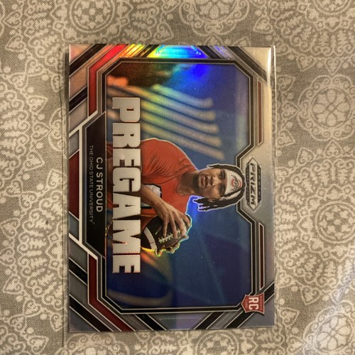 CJ Stroud silver pregame rookie card | eBay