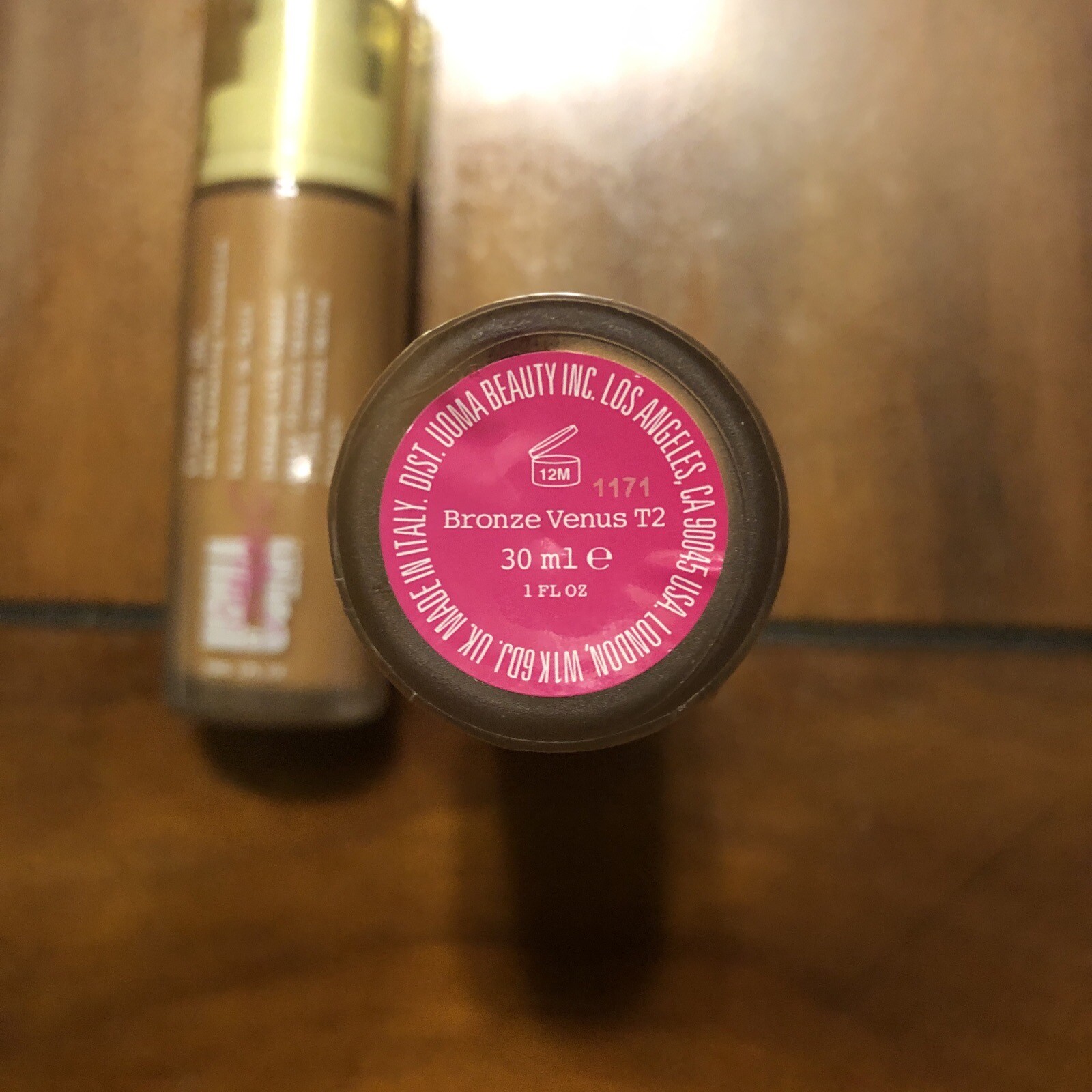 2 Pack! Uoma by Sharon C Flawless IRL Skin Perfecting Foundation Bronze ...