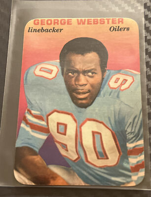 1970 Topps Super Glossy George Webster #26 Houston Oilers | eBay