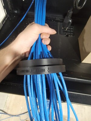 Cable Management Wire Dresser Bundler Ethernet Network Data Cat6 Cat5 ...