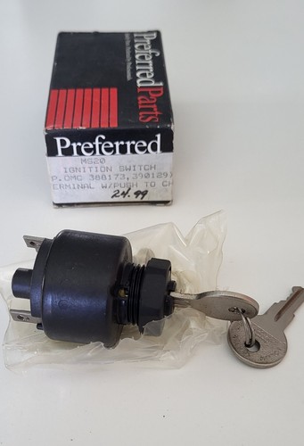 Marine Key Ignition Switch -6-Terminal -Push To Choke Ignition OMC ...