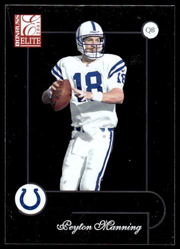 2001 DONRUSS ELITE PEYTON MANNING 38 MINT FOOTBALL INDIANAPOLIS COLTS ...