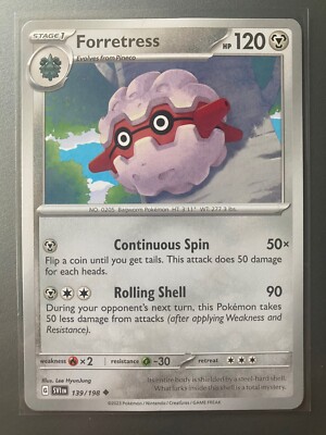 Forretress 139/198 - Scarlet & Violet - Uncommon - Pokemon Card TCG | eBay