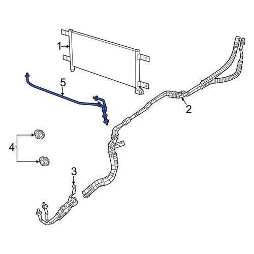 For Ram 3500 2019-2024 Ram 68322507AB Automatic Transmission Oil Cooler ...