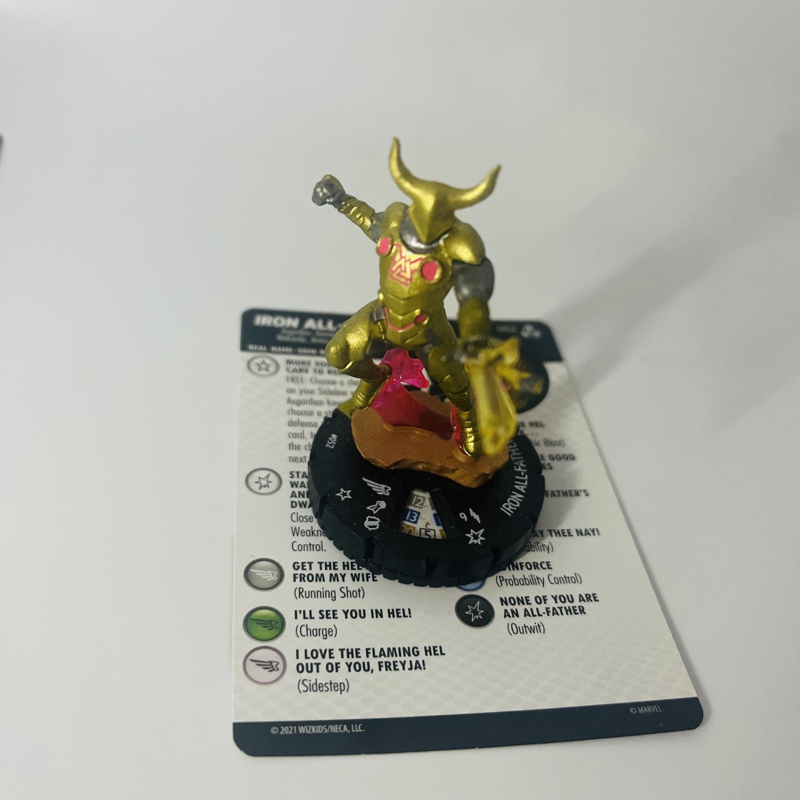 HEROCLIX Avengers War of the Realms 052 IRON ALL-FATHER Super Rare Sr ...