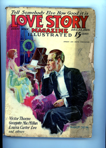 Love Story Magazine Dec 12 1925 Illustrated Vintage Pulp Romance! | eBay