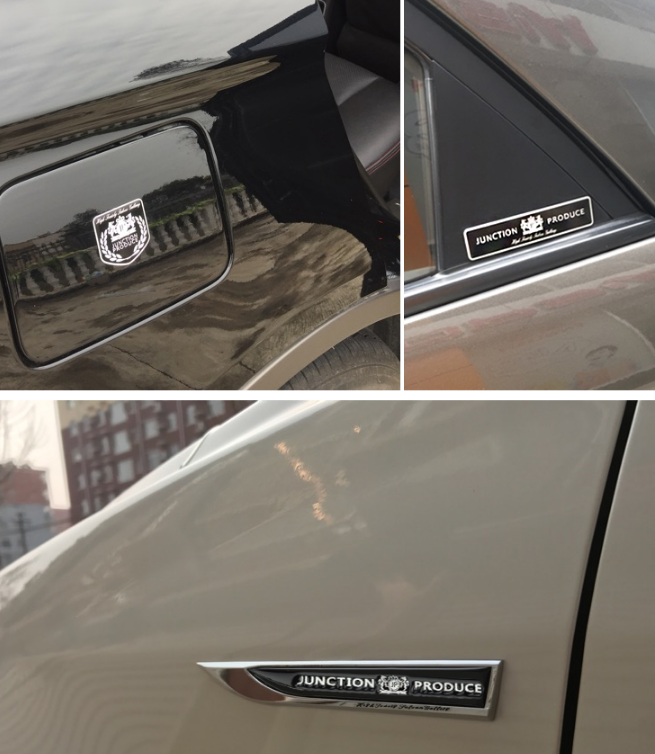 5pcs Metal Junction Produce VIP Car Trunk Fender Emblem Badge Decal ...