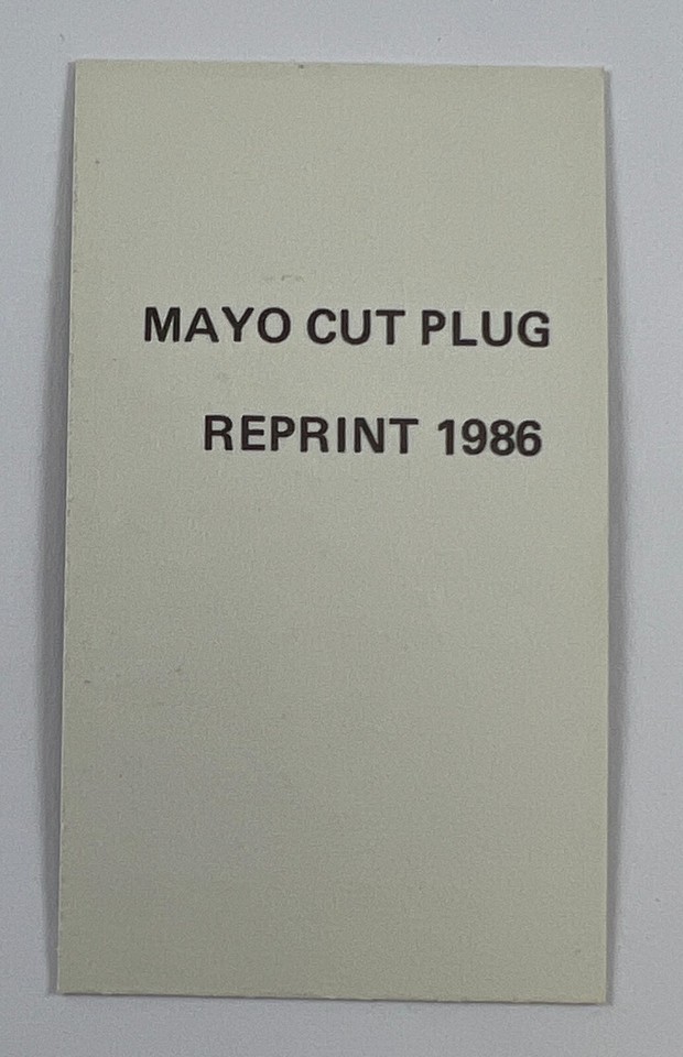 1895 Mayo Cut Plug Baseball Jimmy Bannon Boston Beaneaters 1986 Reprint ...