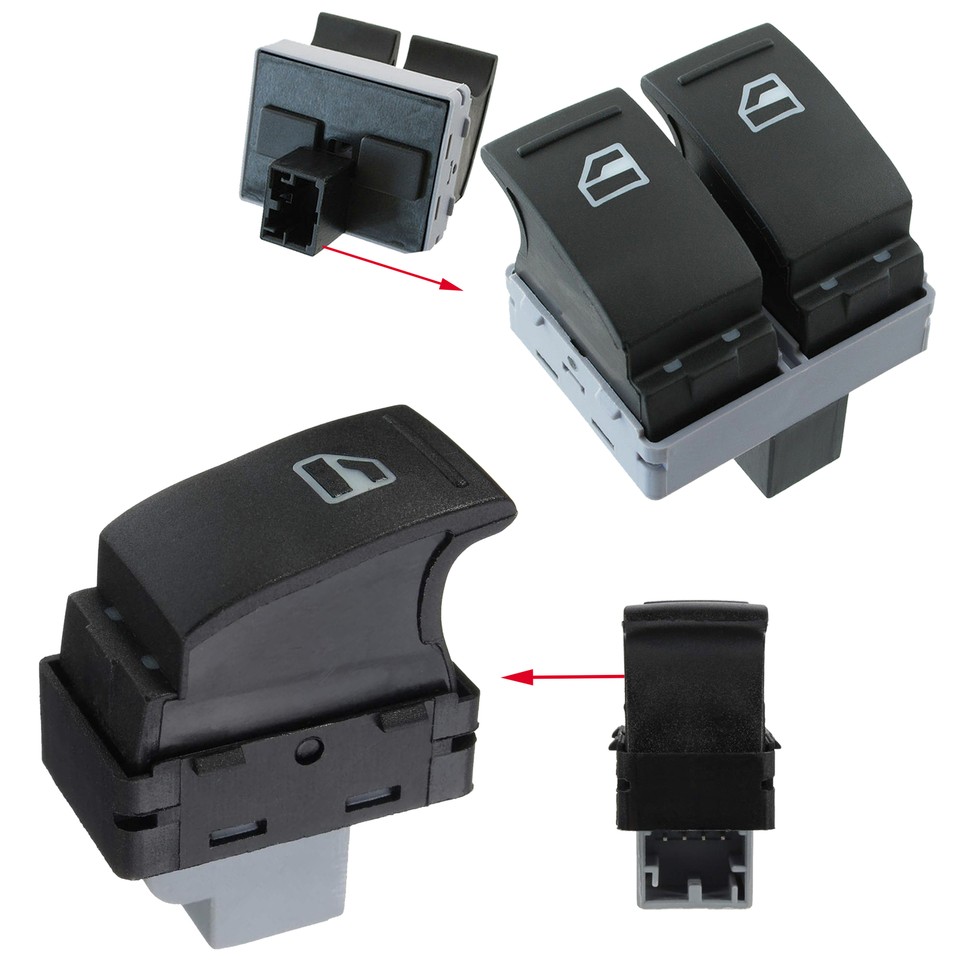 Electric Window Lifter Button Front for VW MULTIVAN 2003-2015 CARAVELLE ...