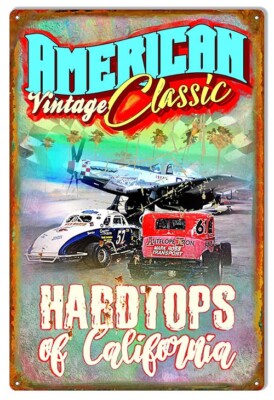 American Classic Hardtops Garage Art Metal Sign By Phil Hamilton -12x18 ...