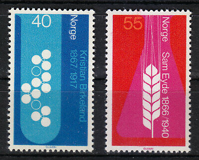 Norway 1966 MNH Mi 549-550 Sc 498-499 Birkeland–Eyde process / physics ...