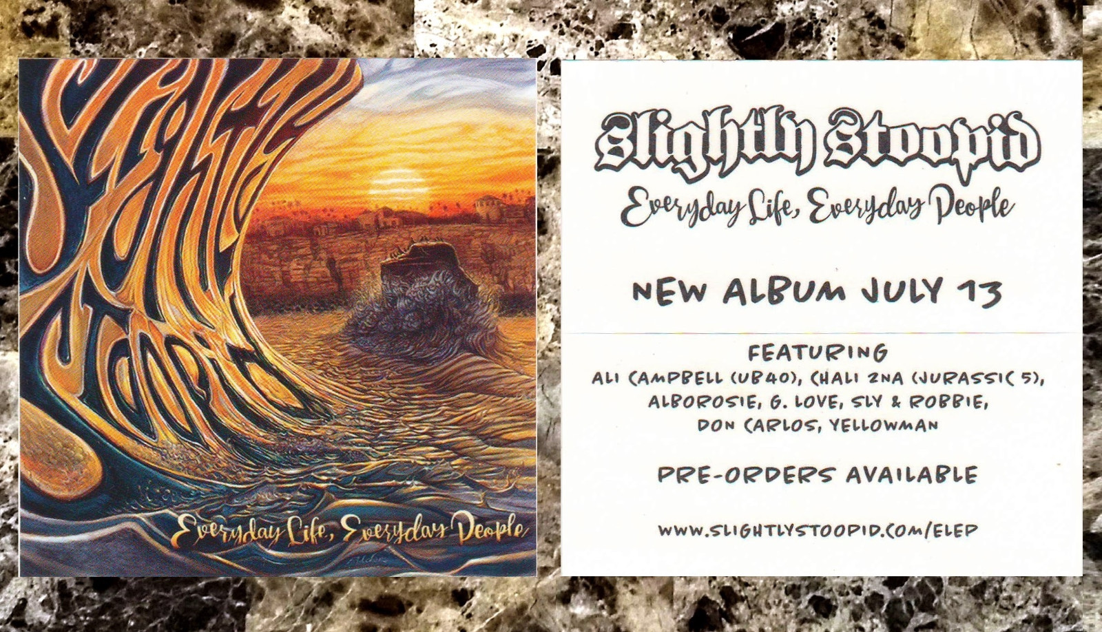 SLIGHTLY STOOPID Everyday Life People Ltd Ed Sticker +BONUS Rock Punk ...