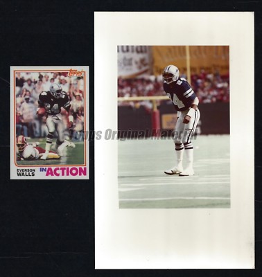 Everson Walls Cowboys 1982 Topps Original Extra Photo 5x8 Vault ...