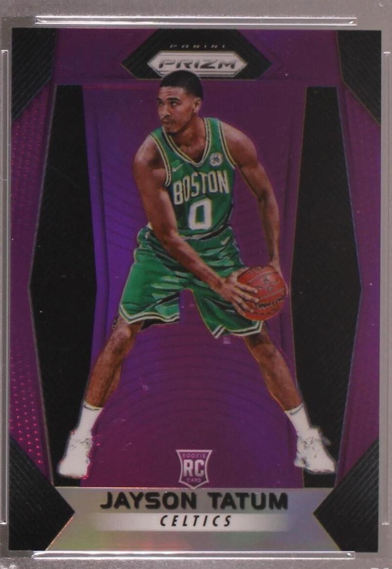 2017-18 Panini Prizm - Jayson Tatum #16 Purple Prizm /75 (RC) for sale ...