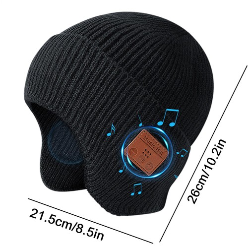 Warm Beanie Hat Wireless Bluetooth Smart Hat Headset Headphone Speaker ...