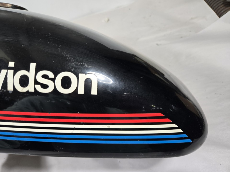 1975 Harley FXE Superglide Original Paint Black Fuel Tank, FX Shovelhead | eBay