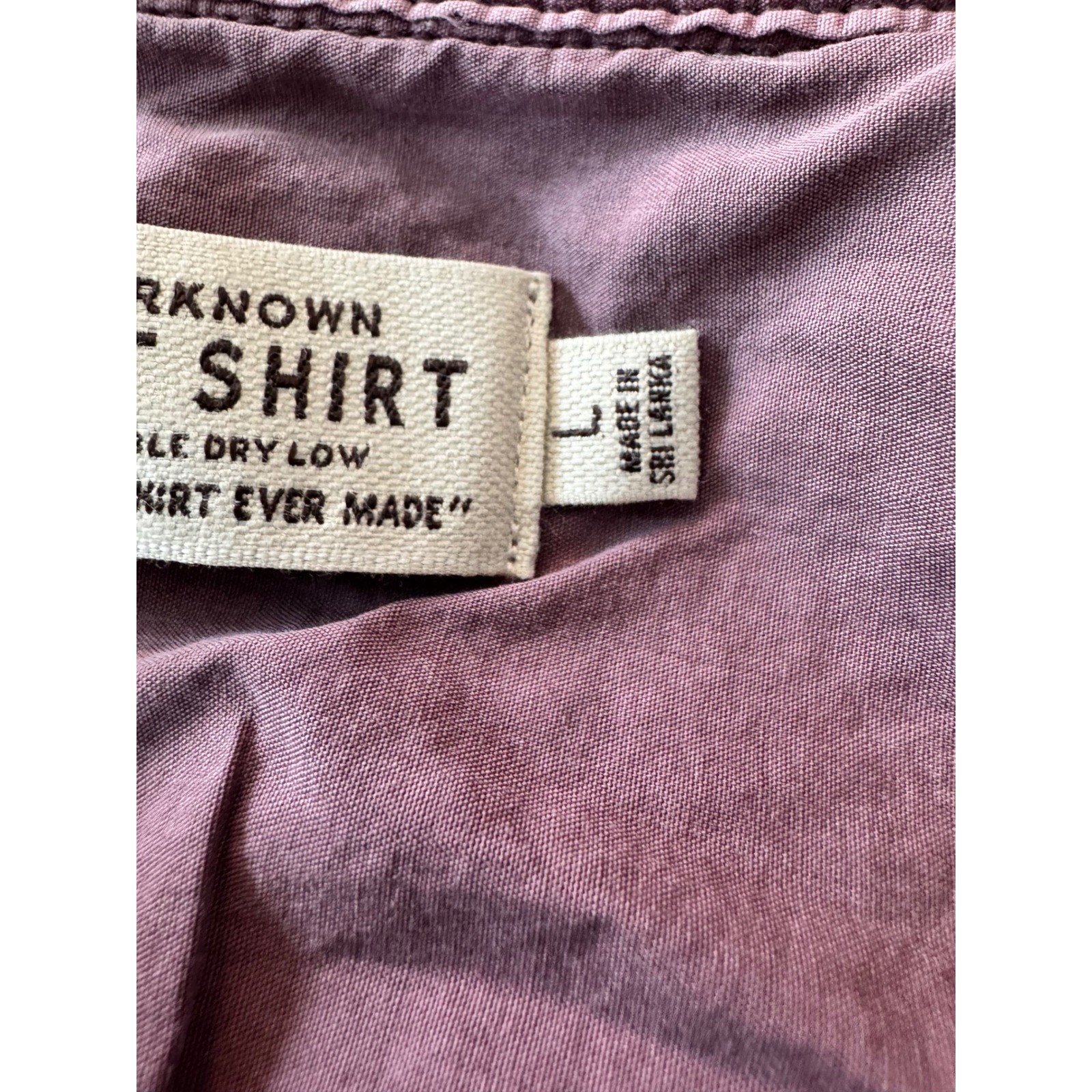 Outerknown Blanket Shirt Mens Large LLS Dusty Plum Purple Organic ...