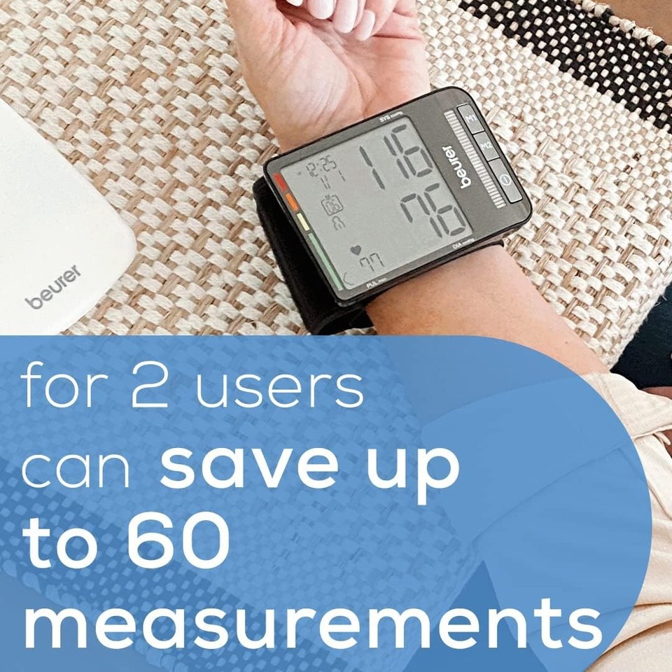 Beurer BC81 Wrist Blood Pressure Monitor – XL Display, - Standard | eBay