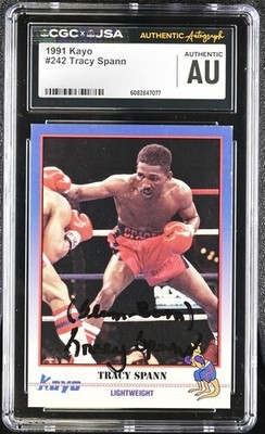 1991 Kayo Tracy Spann CGC x JSA Auth Signed/Auto Boxing Card BA202168 ...