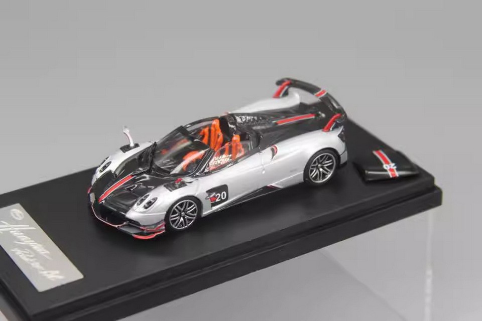 LCD 1/64 Scale Pagani Huayra BC Silver Diecast Car Model Toy Gift NIB ...