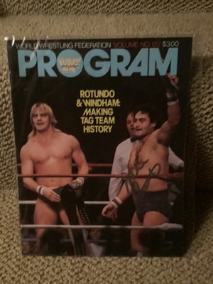 WWF Program signed by Mike Rotundo in Excellent Condition | eBay