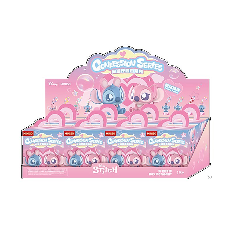 MINISO Disney Stitch confession Series Blind Box flocking pendant ...