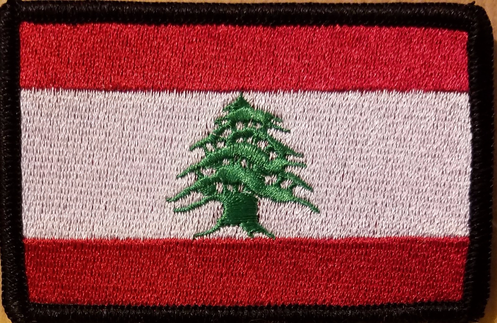 Lebanon Flag Patch With Hook Adhesive Fastener Tactical Morale Travel ...