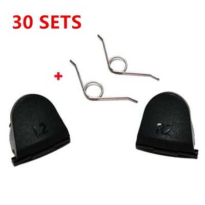 30 Sets Black For DualShock 4 R2 L2 Trigger Buttons+Springs For PS4 ...