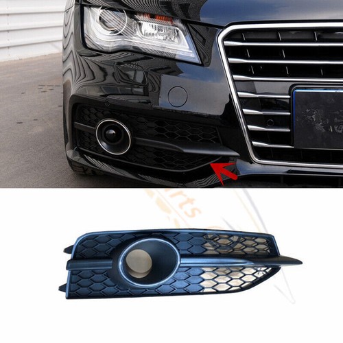 Right Matte Black Bumper Fog Light Grille Cover For Audi A7 S-Line S7 ...